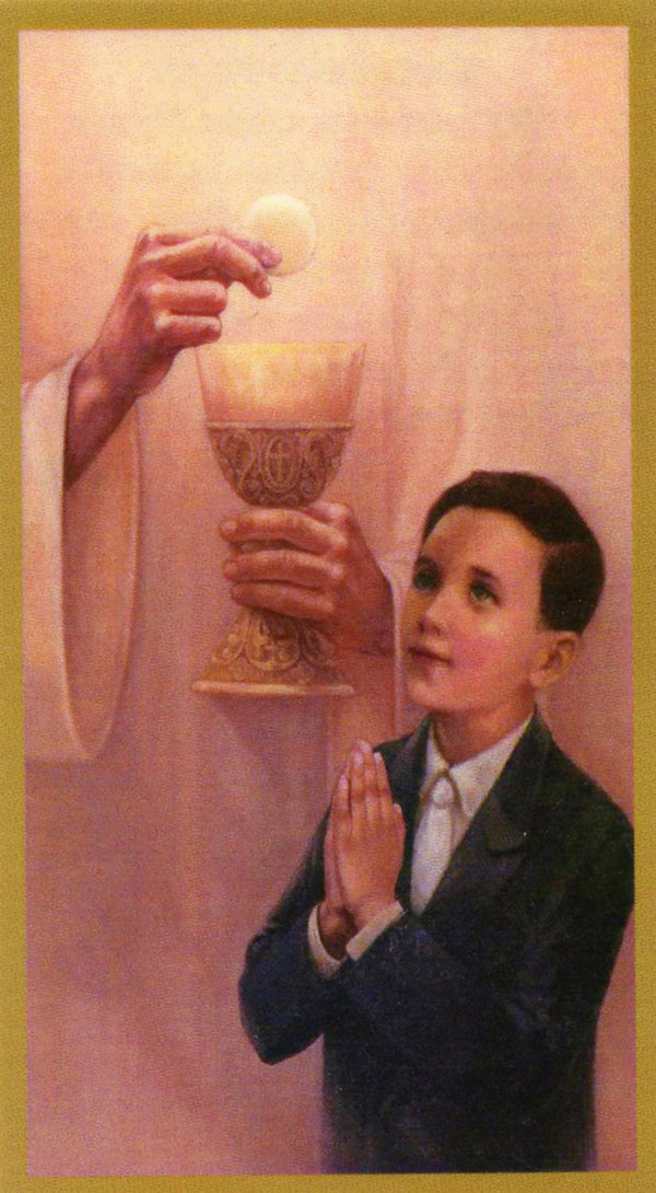 Communion Prayer Boy 2 - Personalized First Communion Laminated Prayer ...