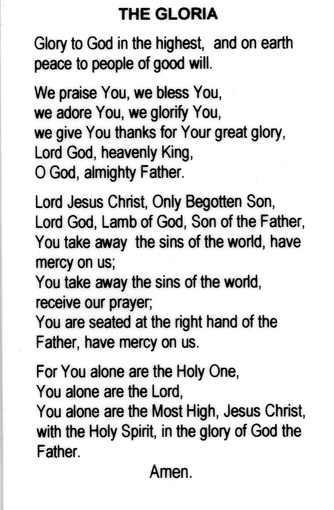 The Gloria N - LAMINATED HOLY CARDS- QUANTITY 25 PRAYER CARDS ...
